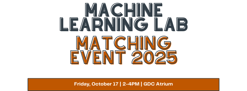 Machine Learning Lab Matching Event | Machine Learning Laboratory
